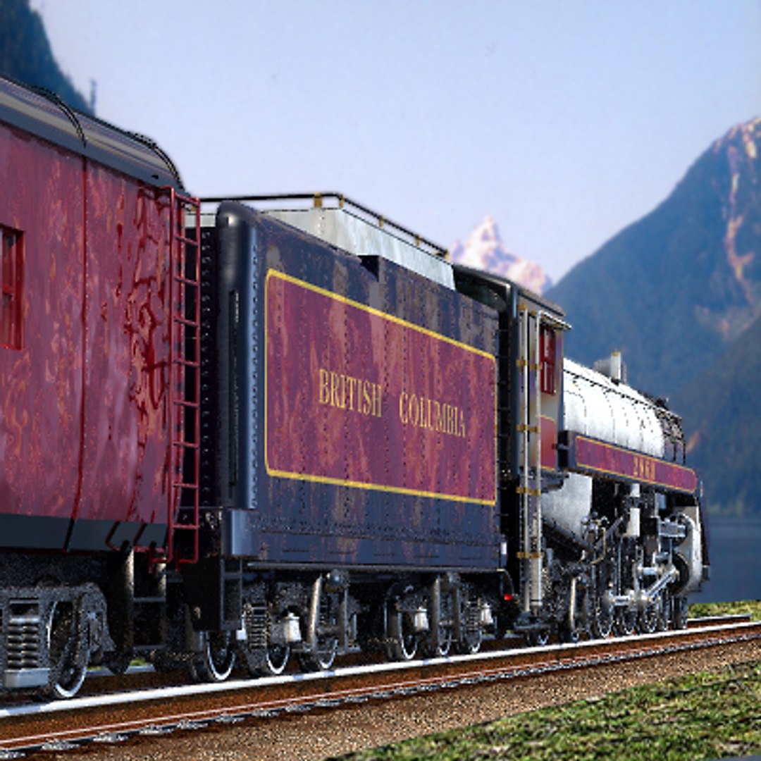 3d Model Royal Hudson Steam Engine