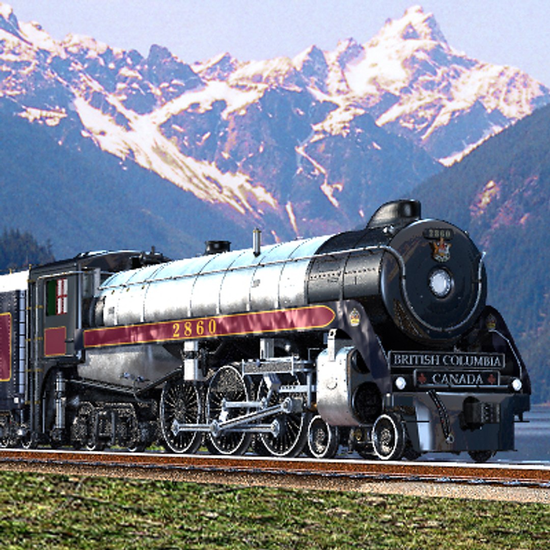 3d Model Royal Hudson Steam Engine