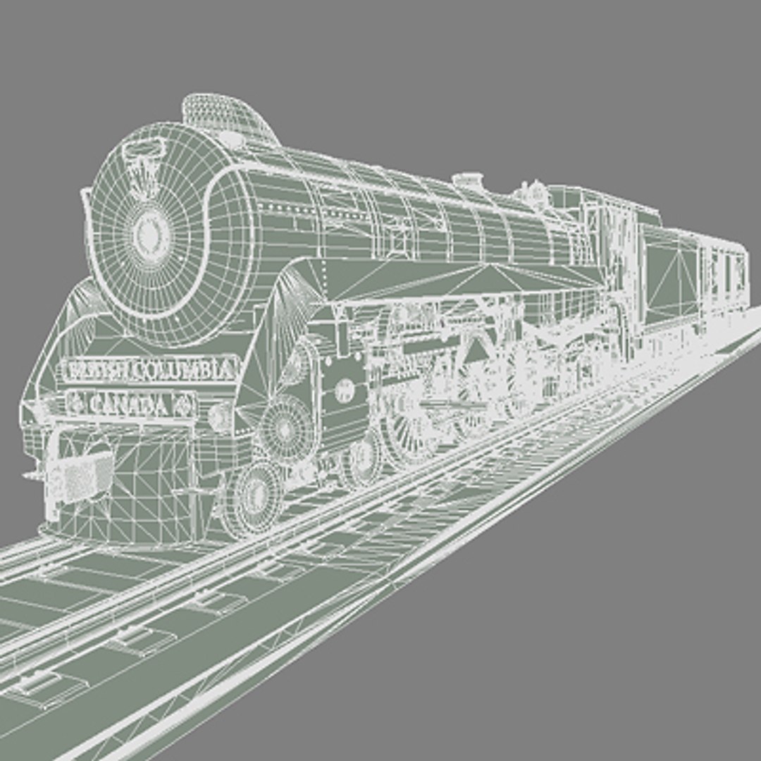 3d Model Royal Hudson Steam Engine