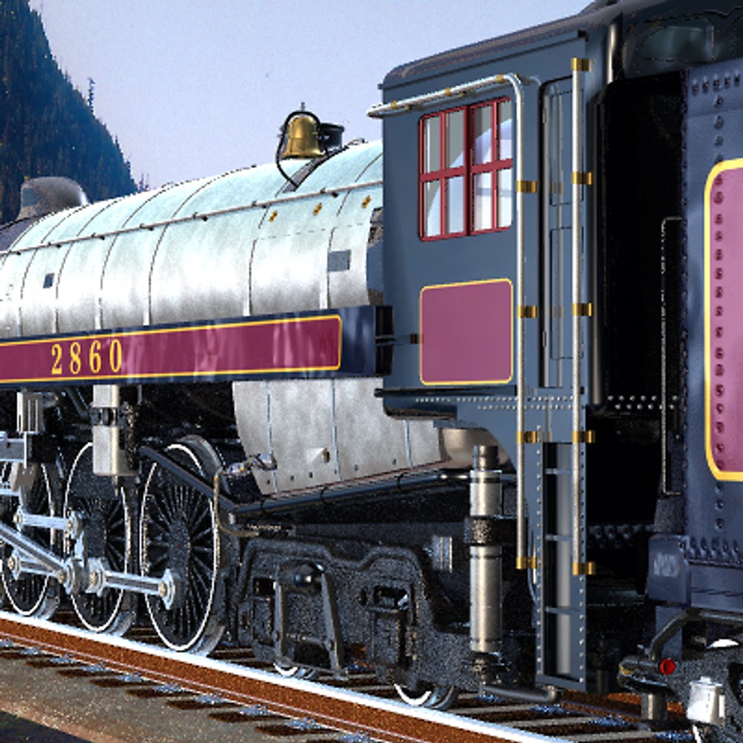 3d Model Royal Hudson Steam Engine