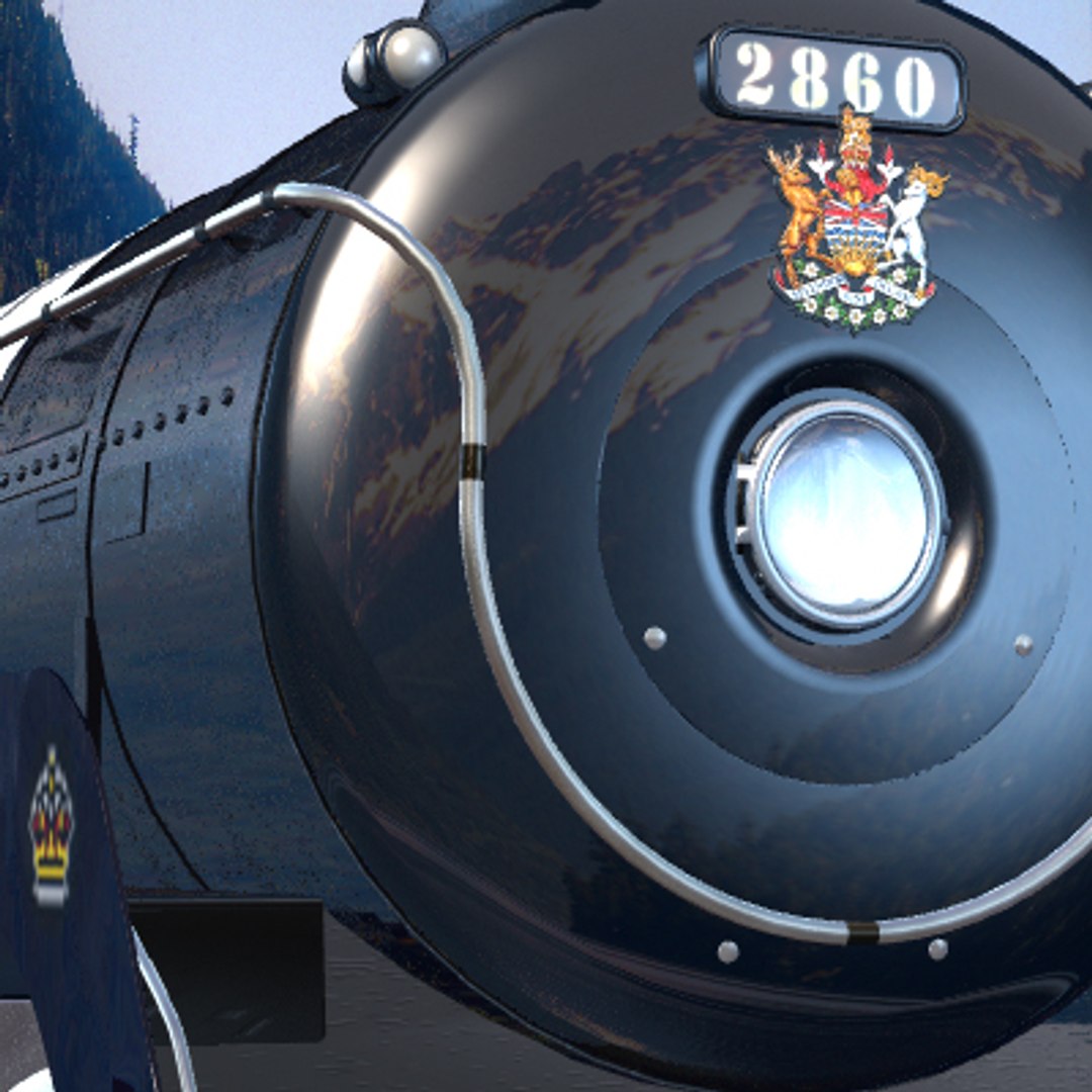 3d Model Royal Hudson Steam Engine