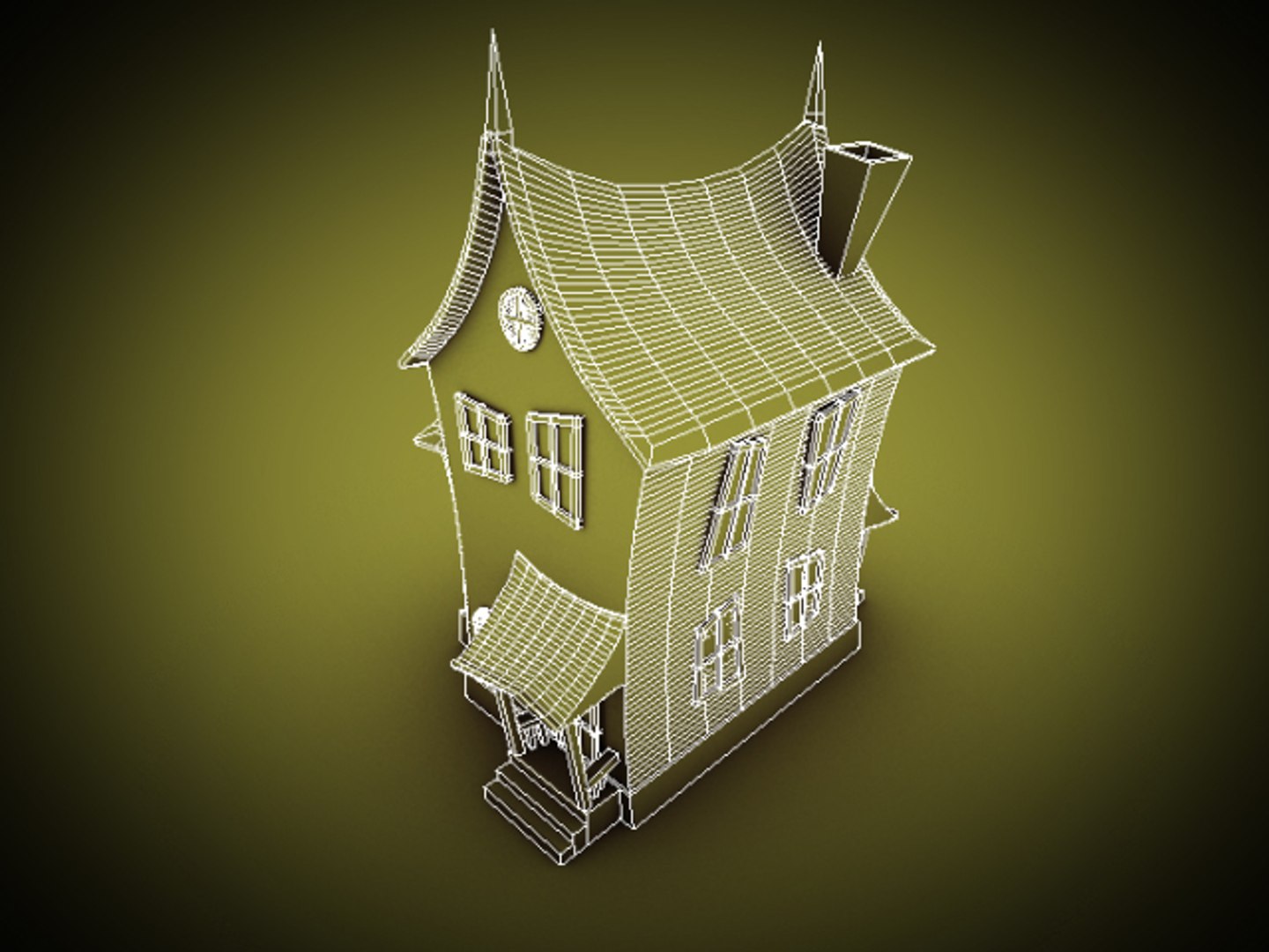 3d house spooky model
