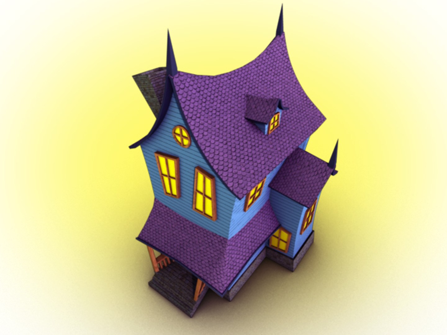 3d house spooky model