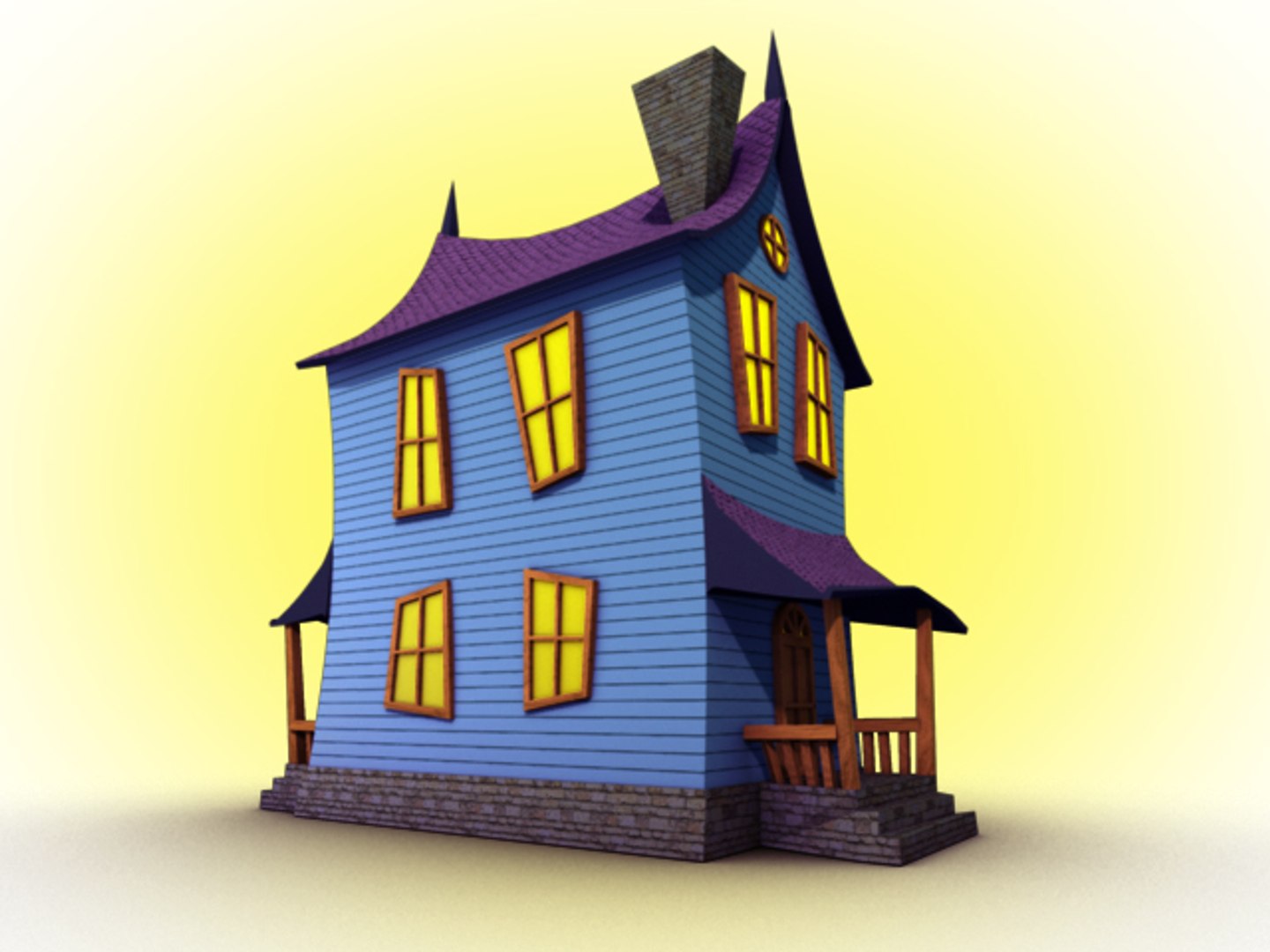 3d house spooky model