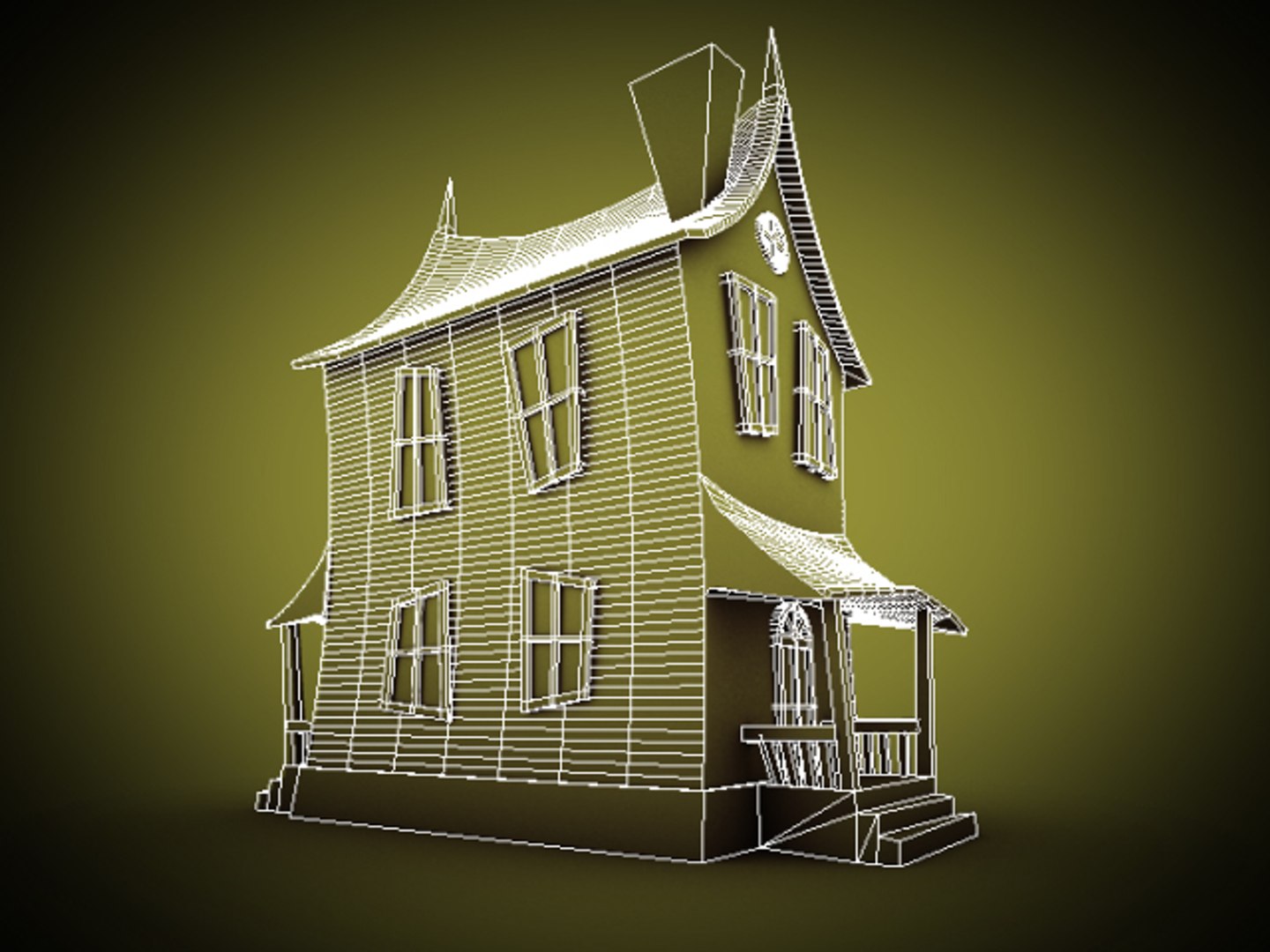 3d house spooky model