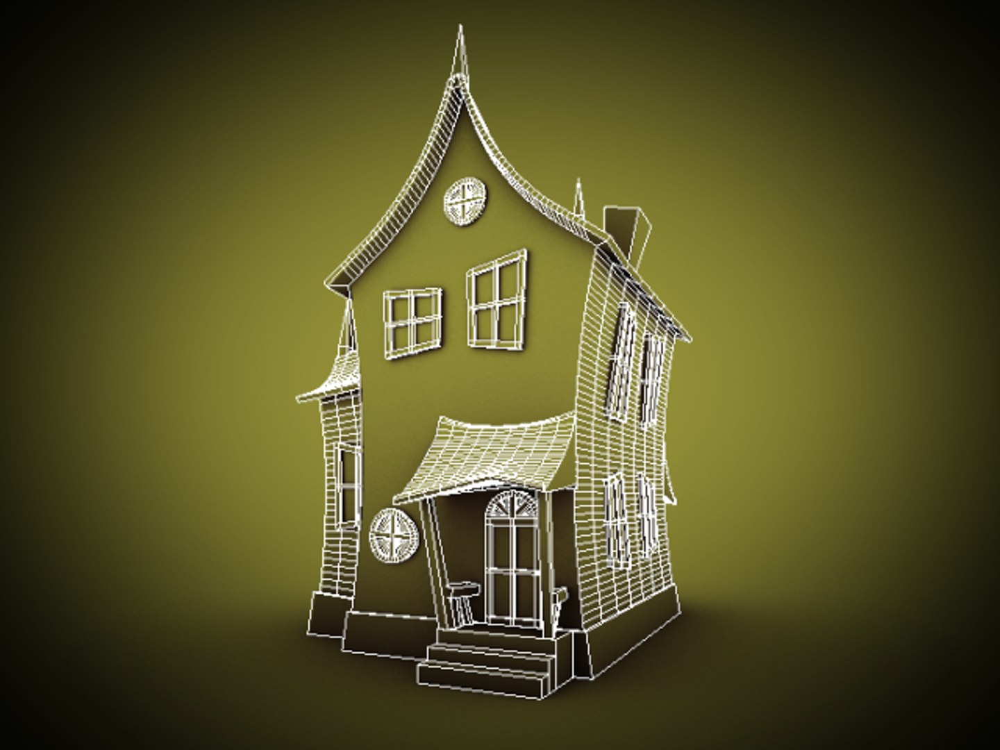 3d house spooky model