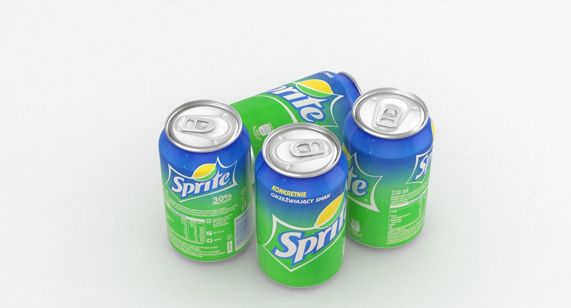 3D beverage sprite 330ml model | 1144603 | TurboSquid