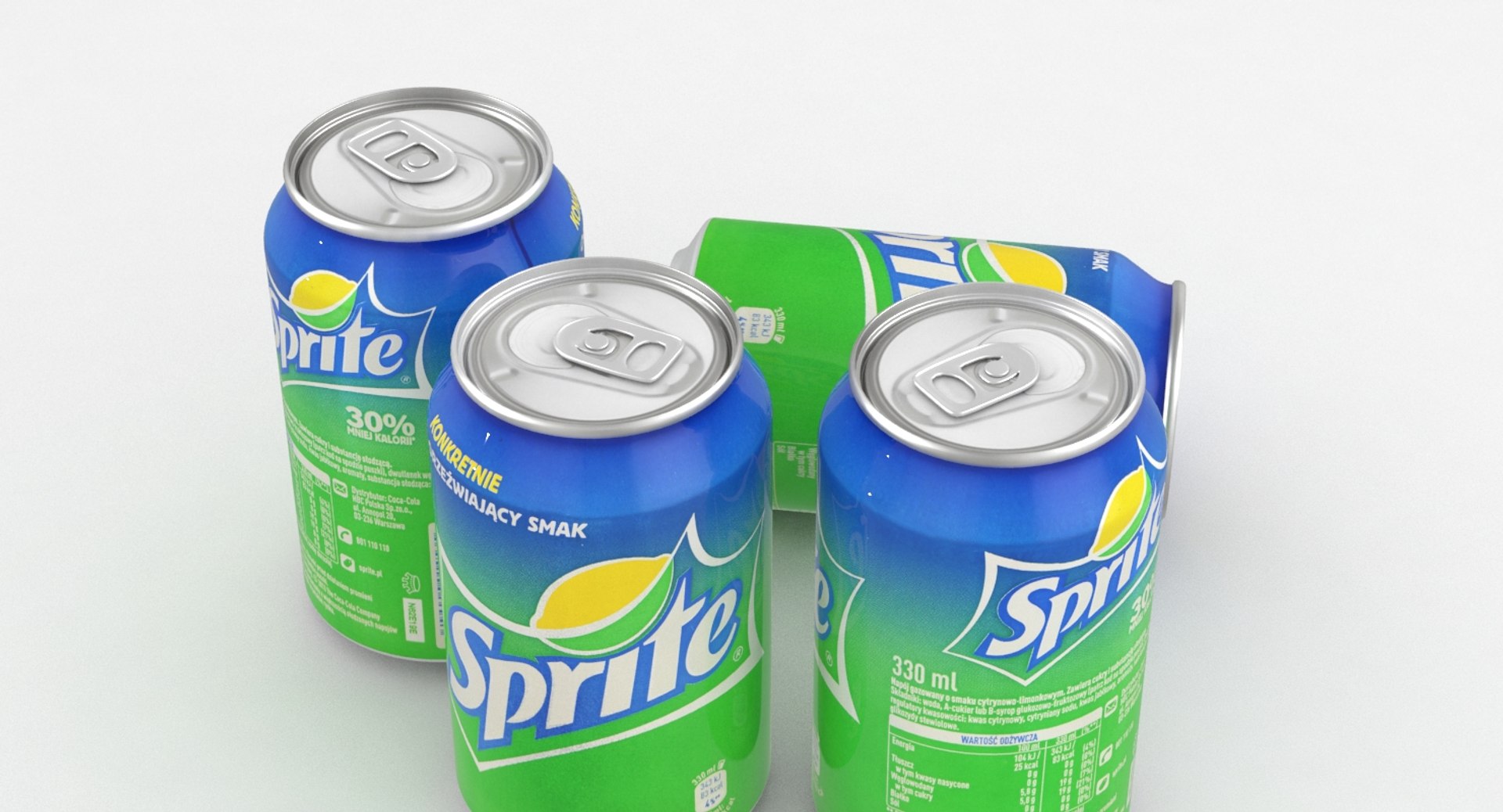 3D beverage sprite 330ml model | 1144603 | TurboSquid