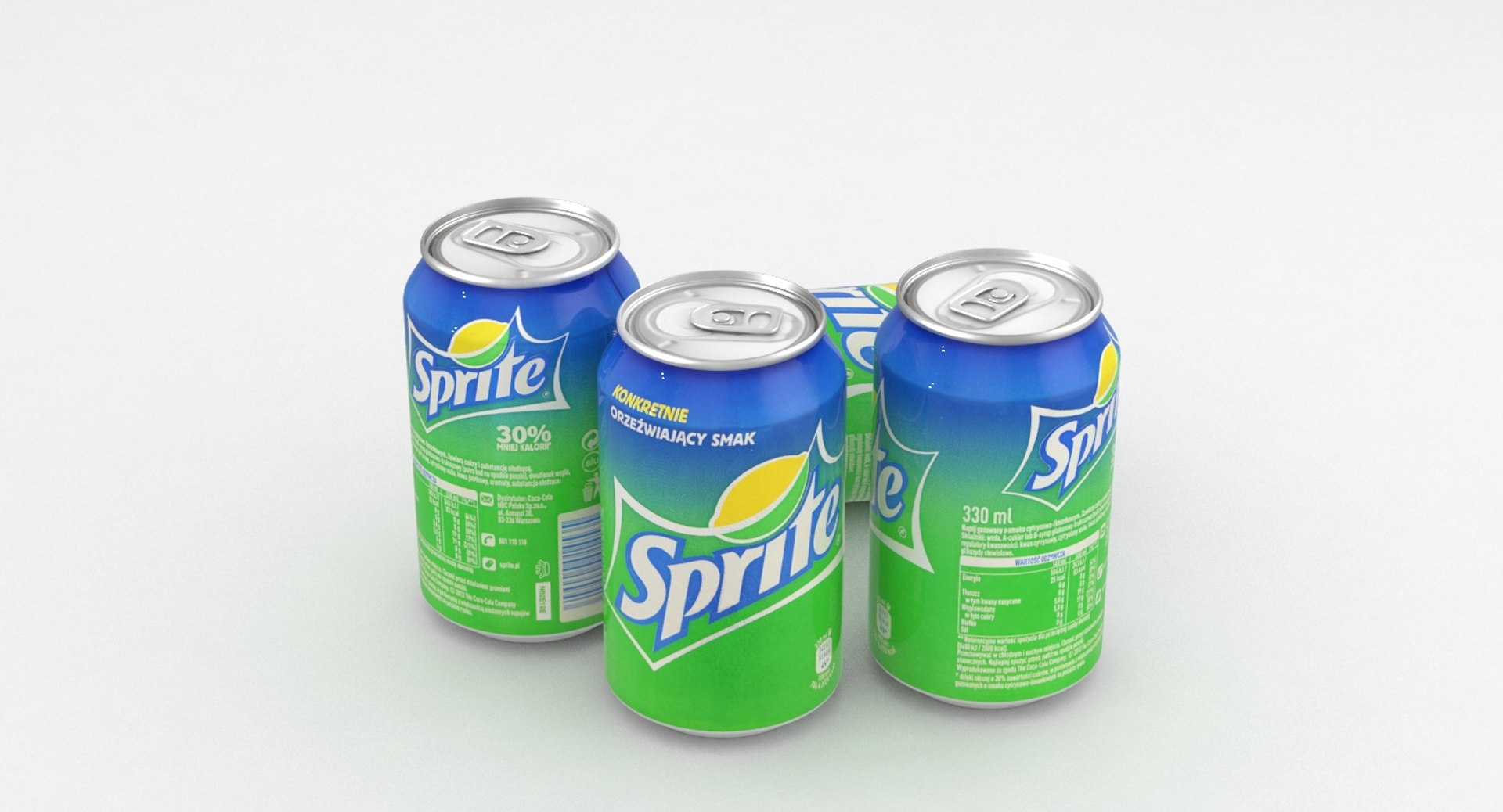 3D beverage sprite 330ml model | 1144603 | TurboSquid