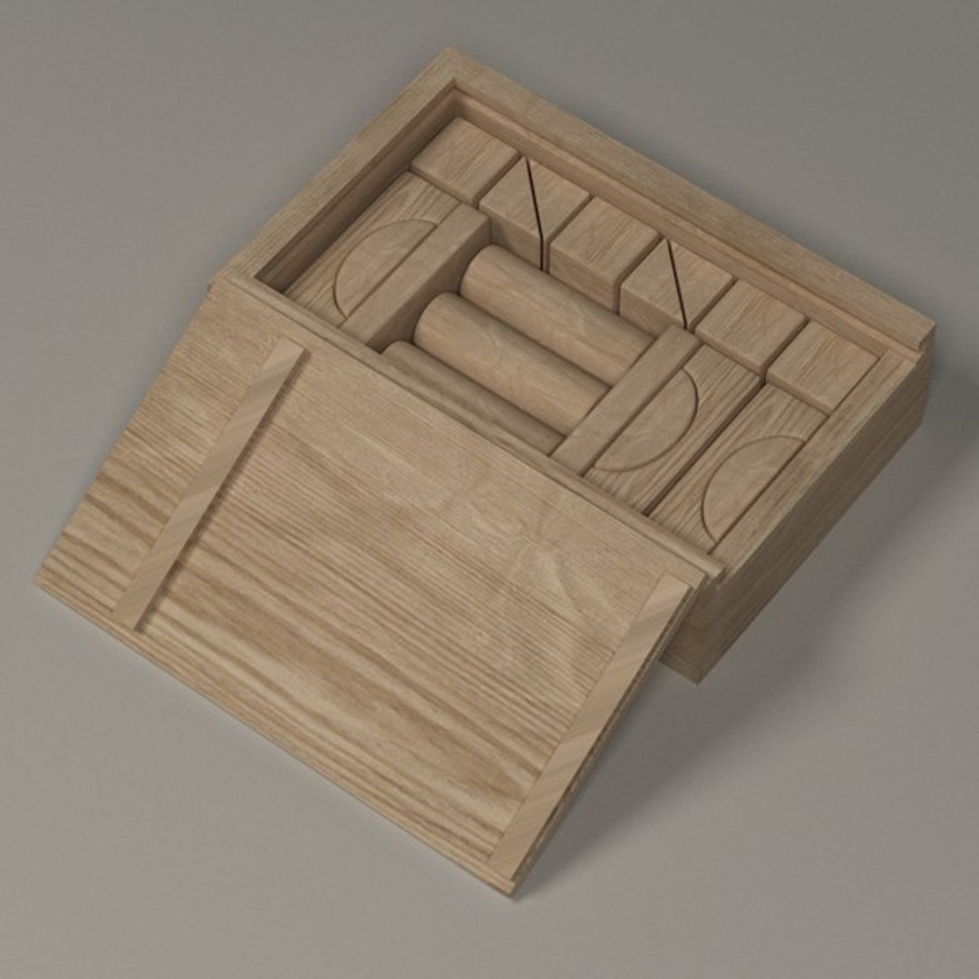 3d Model Of Brick Box