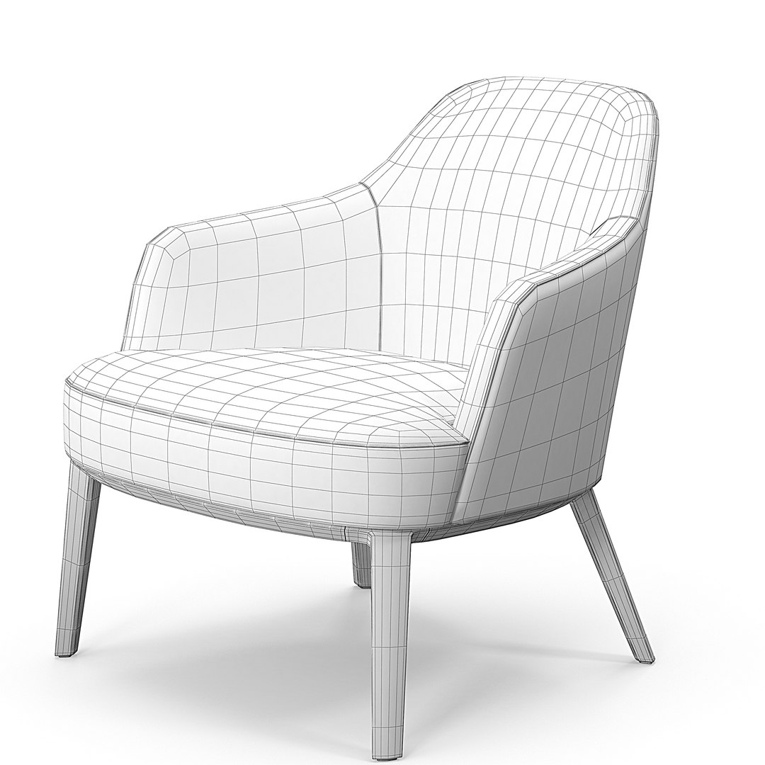 Poliform Jane Armchair Model - TurboSquid 1203835