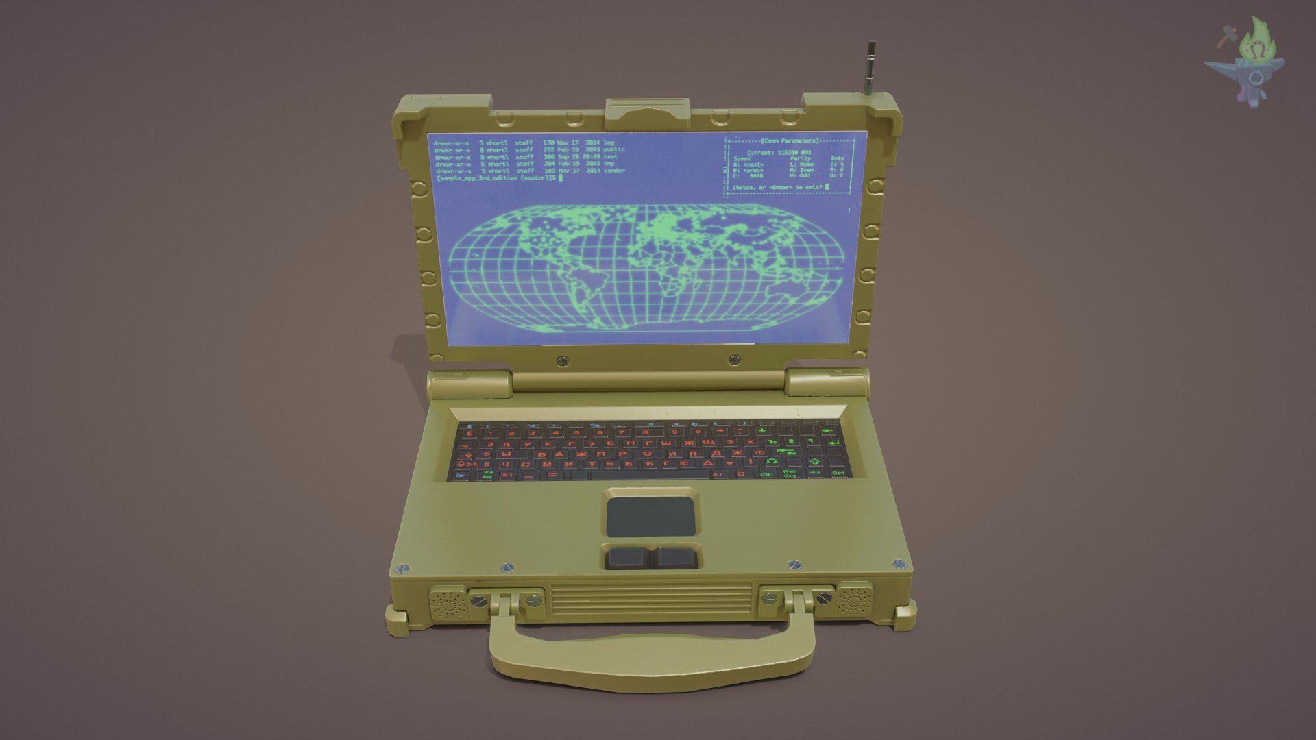 Tactical laptop 3D - TurboSquid 2161435