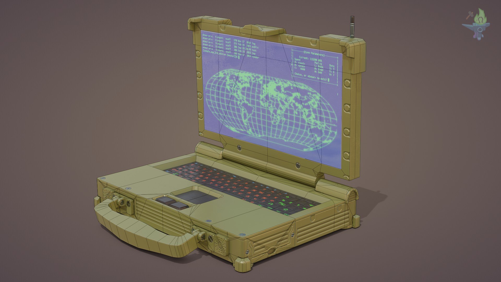 Tactical laptop 3D - TurboSquid 2161435