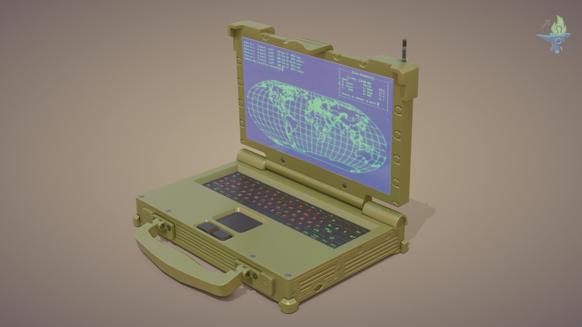 Tactical laptop 3D - TurboSquid 2161435