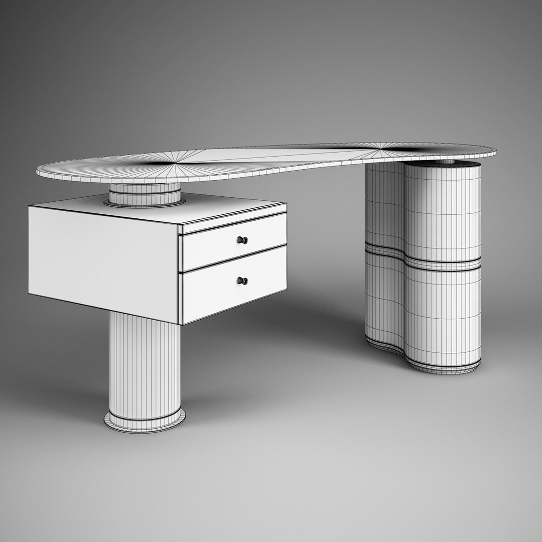 Office Desk 37 3d Model