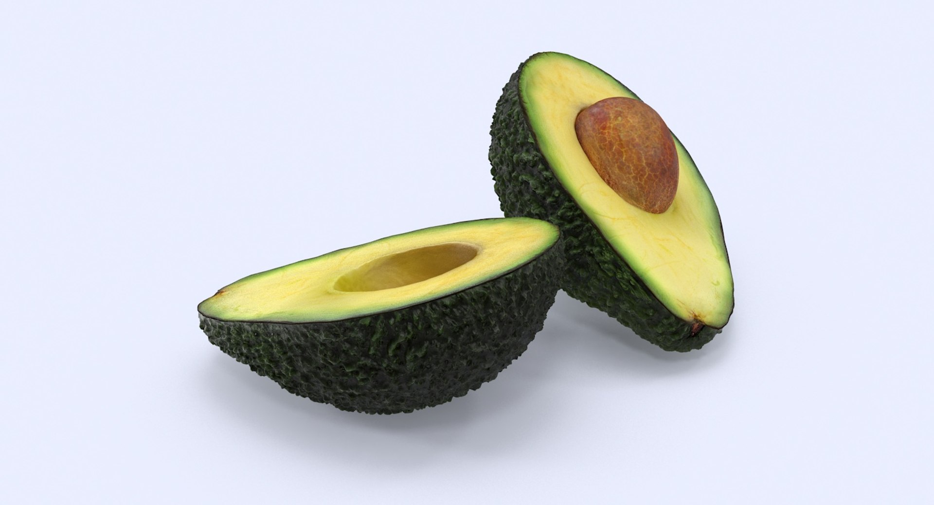 Avocado Cross Section 3d C4d