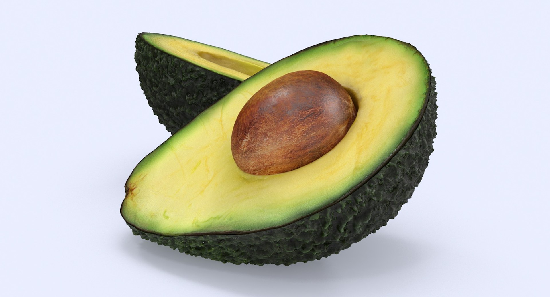 Avocado Cross Section 3d C4d