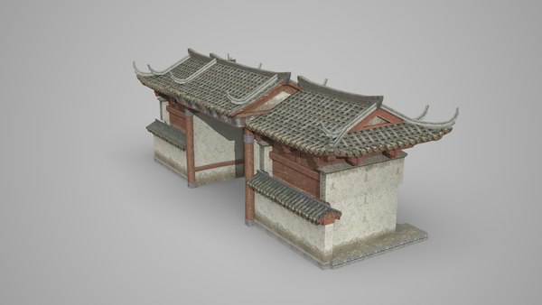 Gatekeeper rich family ancient Asia 3D model - TurboSquid 2006252