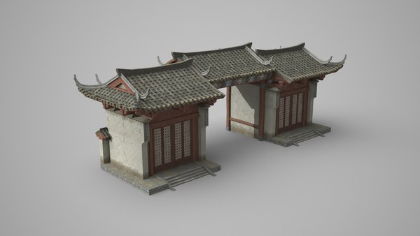 Gatekeeper rich family ancient Asia 3D model - TurboSquid 2006252