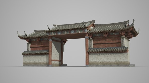 Gatekeeper rich family ancient Asia 3D model - TurboSquid 2006252