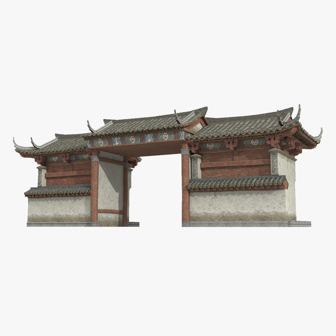Gatekeeper rich family ancient Asia 3D model - TurboSquid 2006252