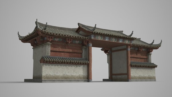 Gatekeeper rich family ancient Asia 3D model - TurboSquid 2006252