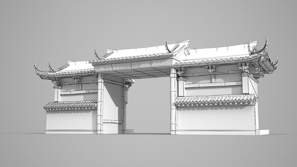 Gatekeeper rich family ancient Asia 3D model - TurboSquid 2006252