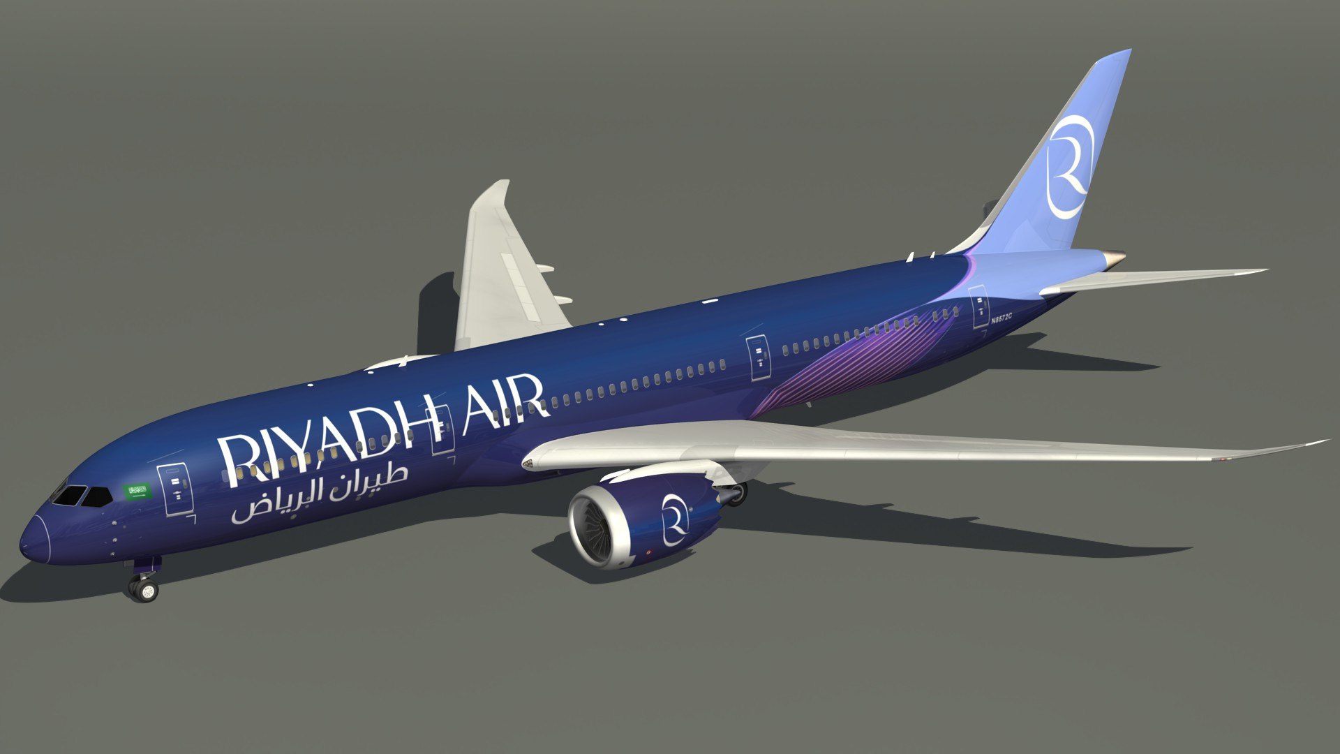 3D Boeing 789 Riyadh Air - TurboSquid 2080483