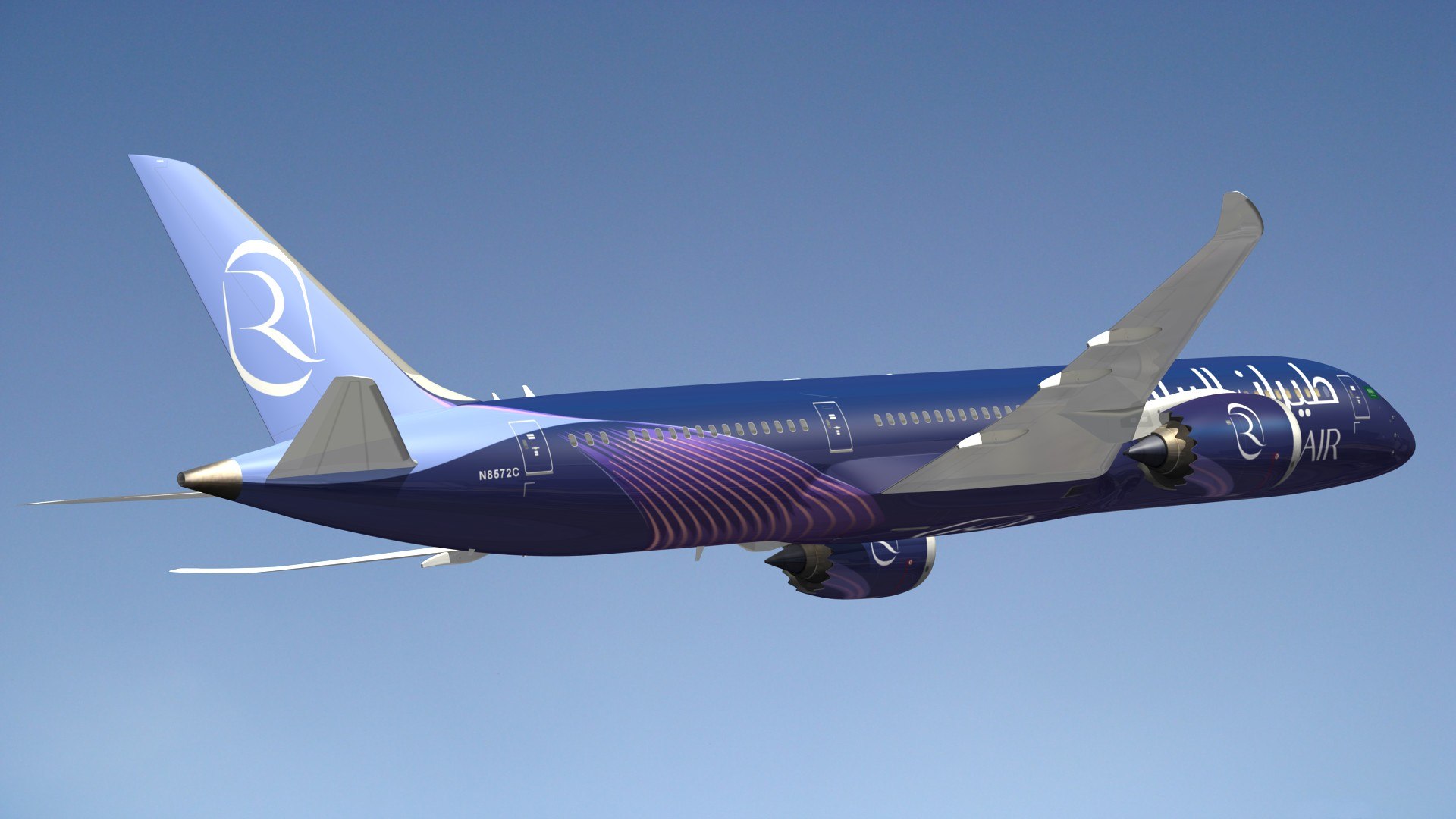 3D Boeing 789 Riyadh Air - TurboSquid 2080483
