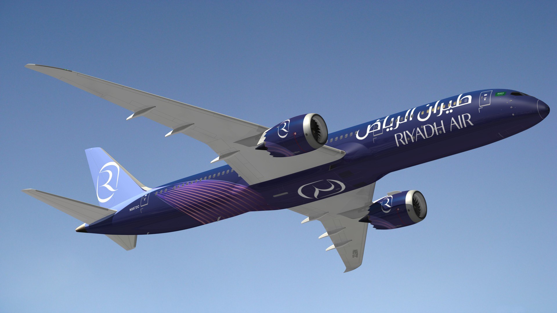 3D Boeing 789 Riyadh Air - TurboSquid 2080483
