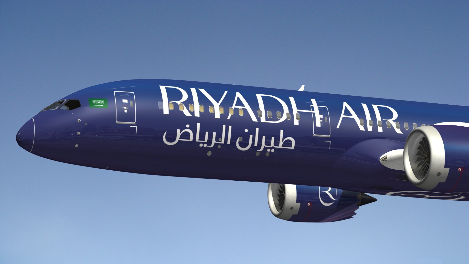 3D Boeing 789 Riyadh Air - TurboSquid 2080483