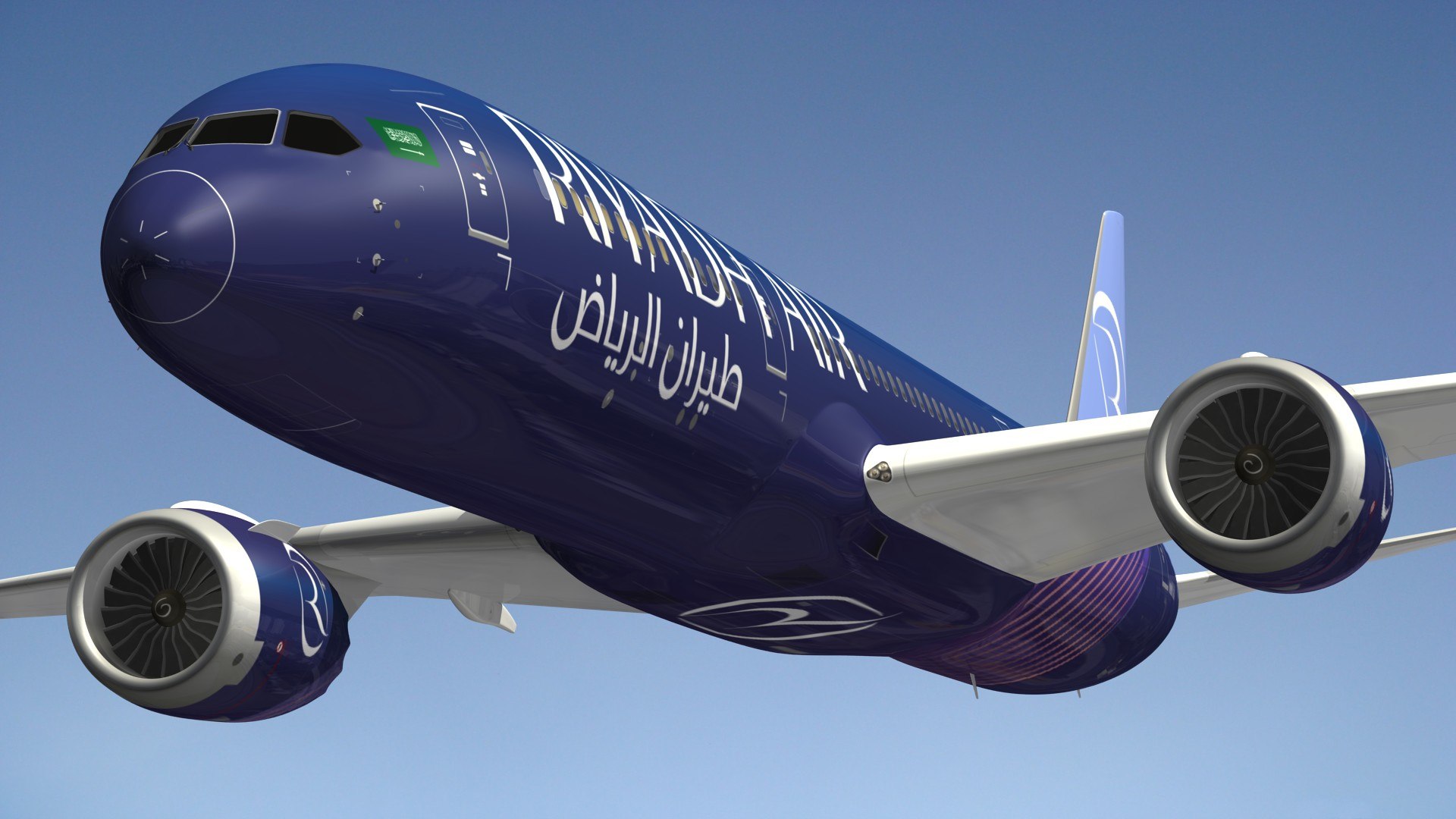 3D Boeing 789 Riyadh Air - TurboSquid 2080483