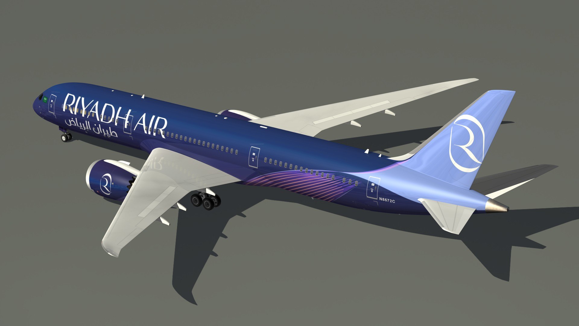3D Boeing 789 Riyadh Air - TurboSquid 2080483
