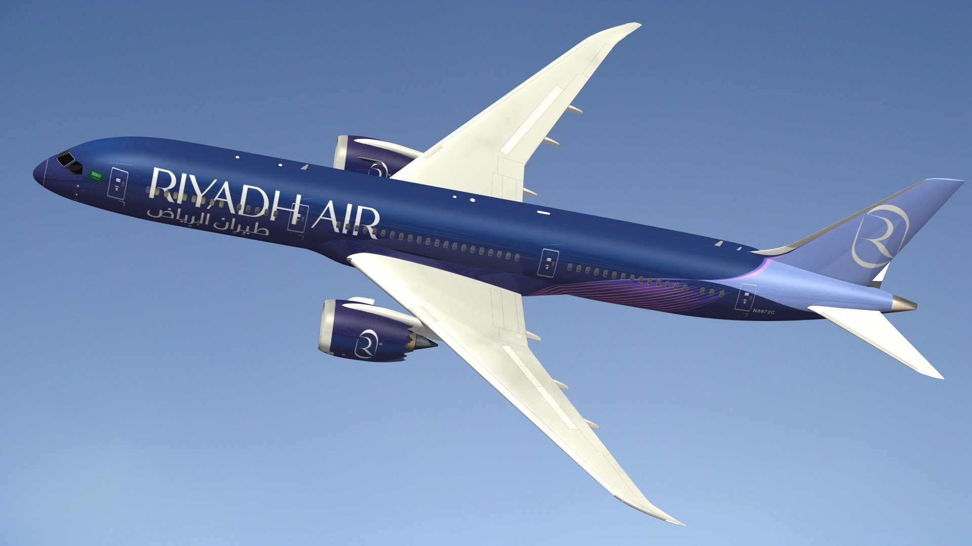 3D Boeing 789 Riyadh Air - TurboSquid 2080483