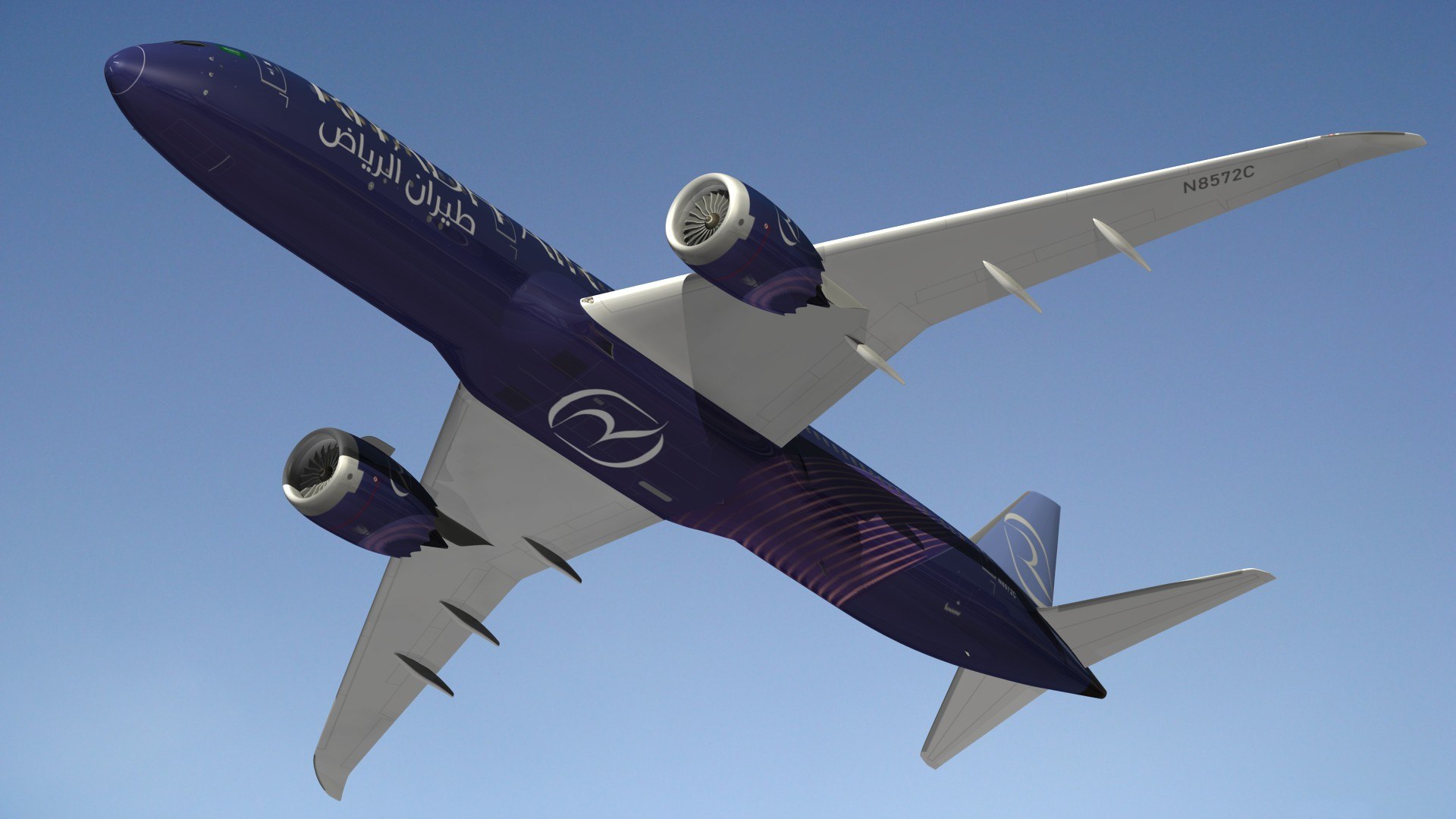 3D Boeing 789 Riyadh Air - TurboSquid 2080483