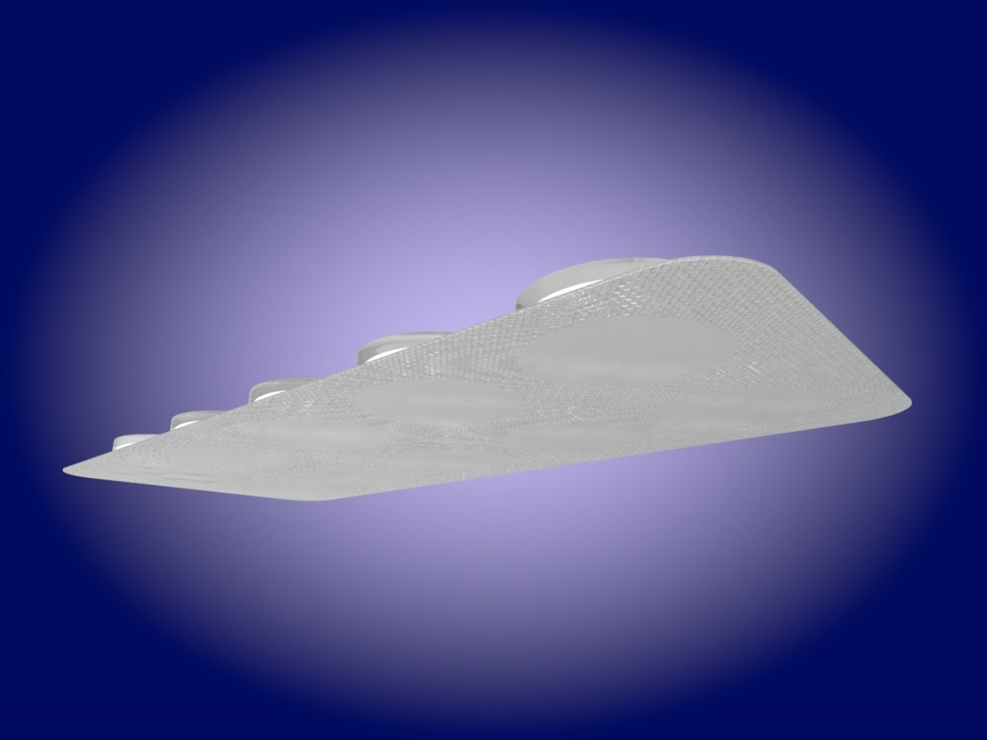 3d pills pack model