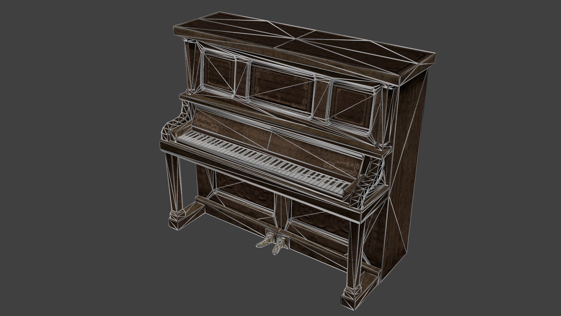 3D Piano - TurboSquid 1302248