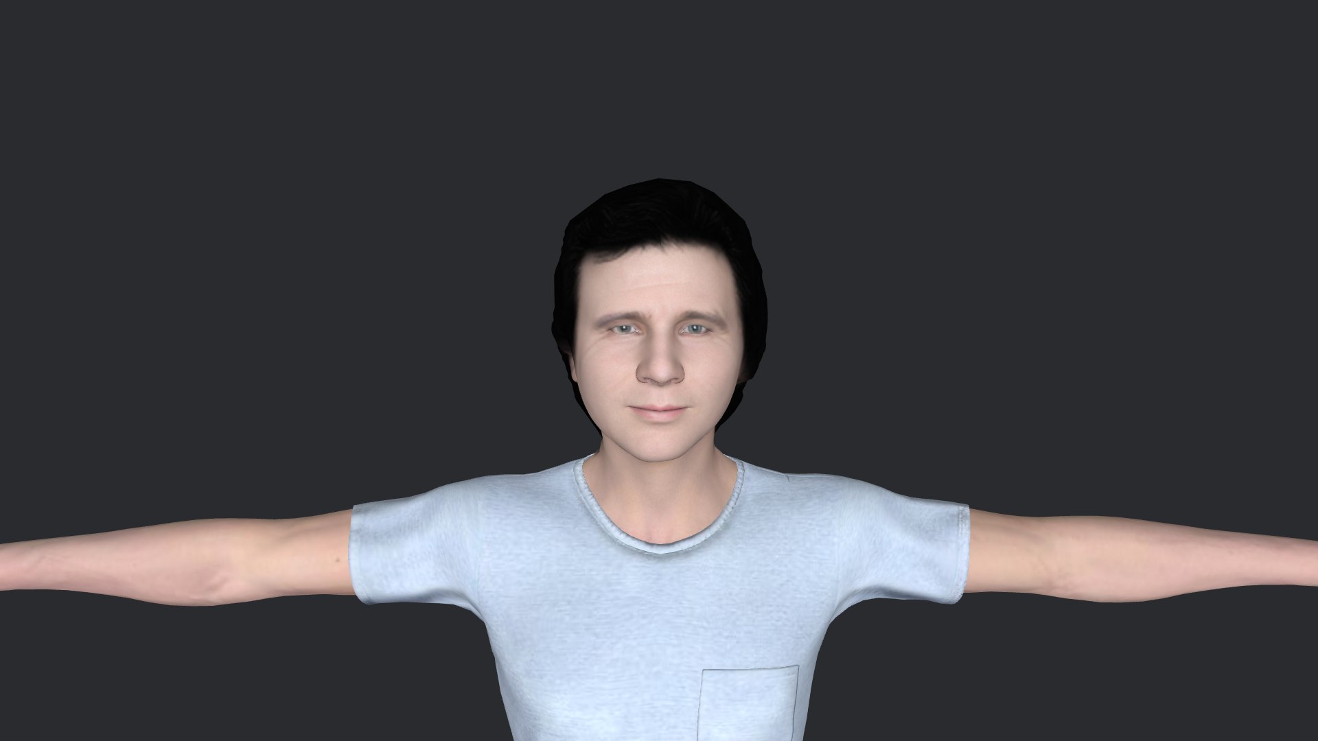 3D Greg Kihn Hyper Realistic Full Body Fully Rigged 3D Character Model ...