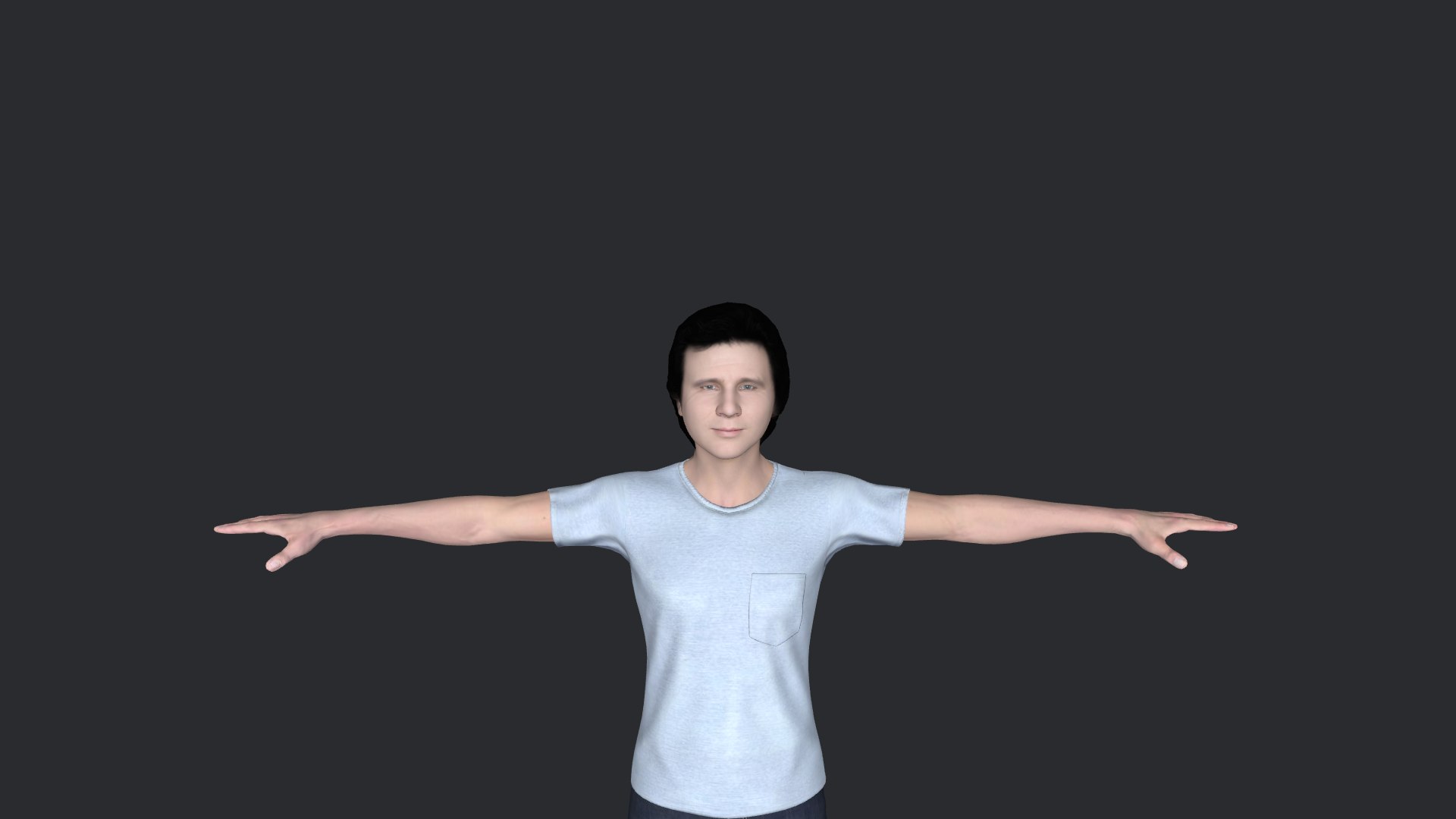 3D Greg Kihn Hyper Realistic Full Body Fully Rigged 3D Character Model ...