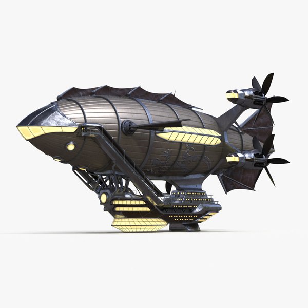 modelo 3d Dirigible Steampunk - TurboSquid 2271628