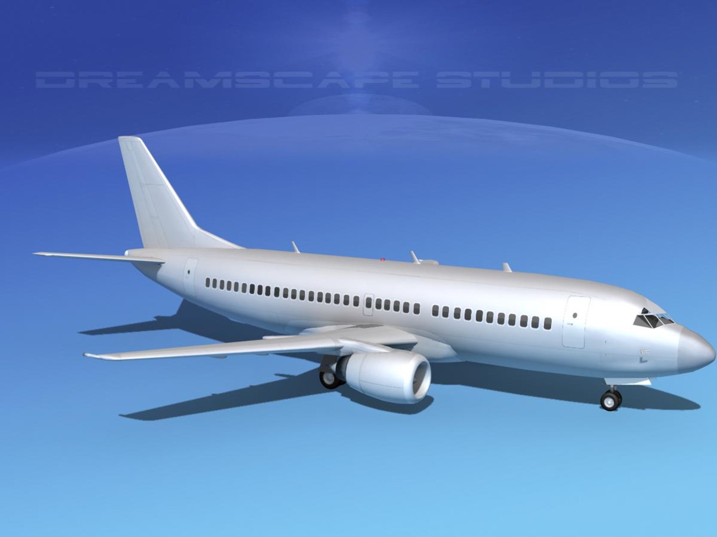 3d Boeing 737 737-300 Model