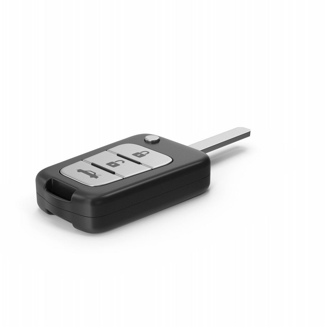 3D Black Car Key - TurboSquid 2068543