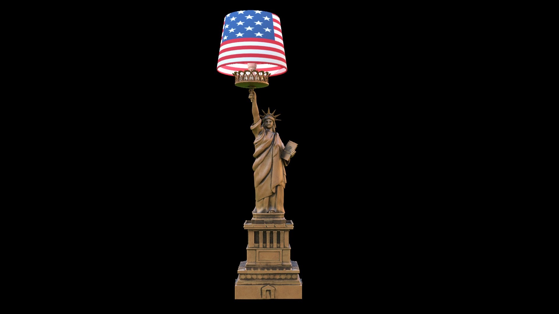 3D Liberty Statue Light Lamp - TurboSquid 2003040