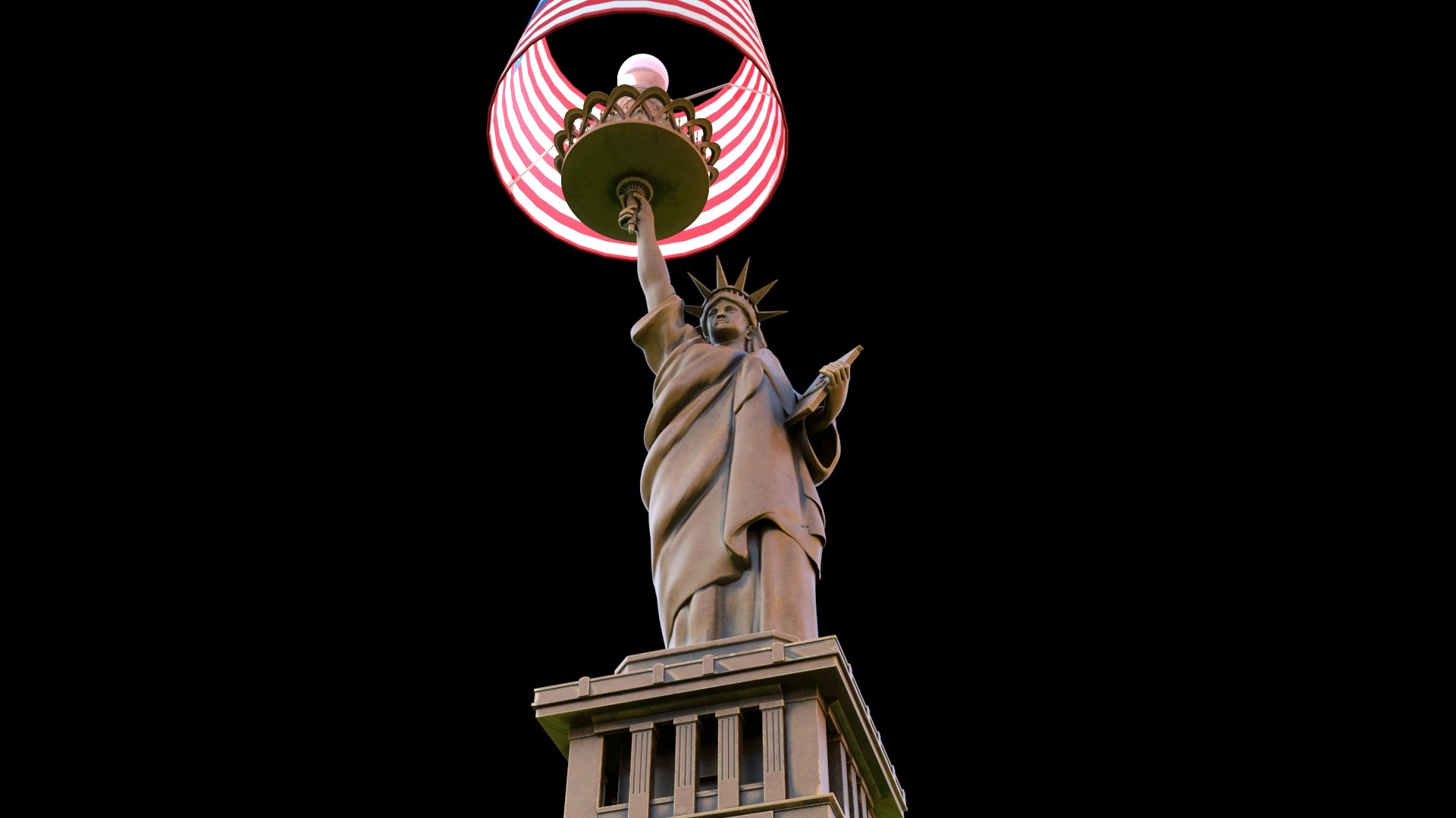 3D Liberty Statue Light Lamp - TurboSquid 2003040
