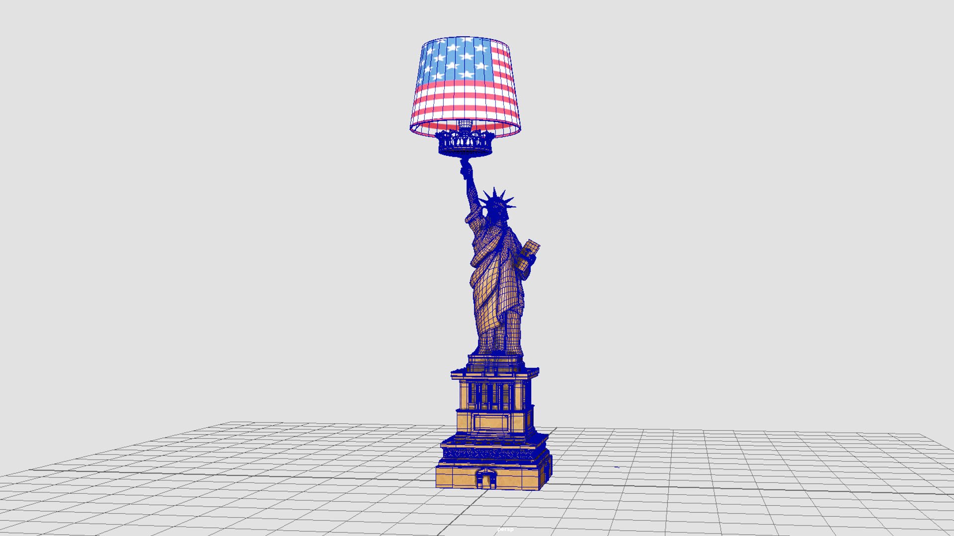 3D Liberty Statue Light Lamp - TurboSquid 2003040