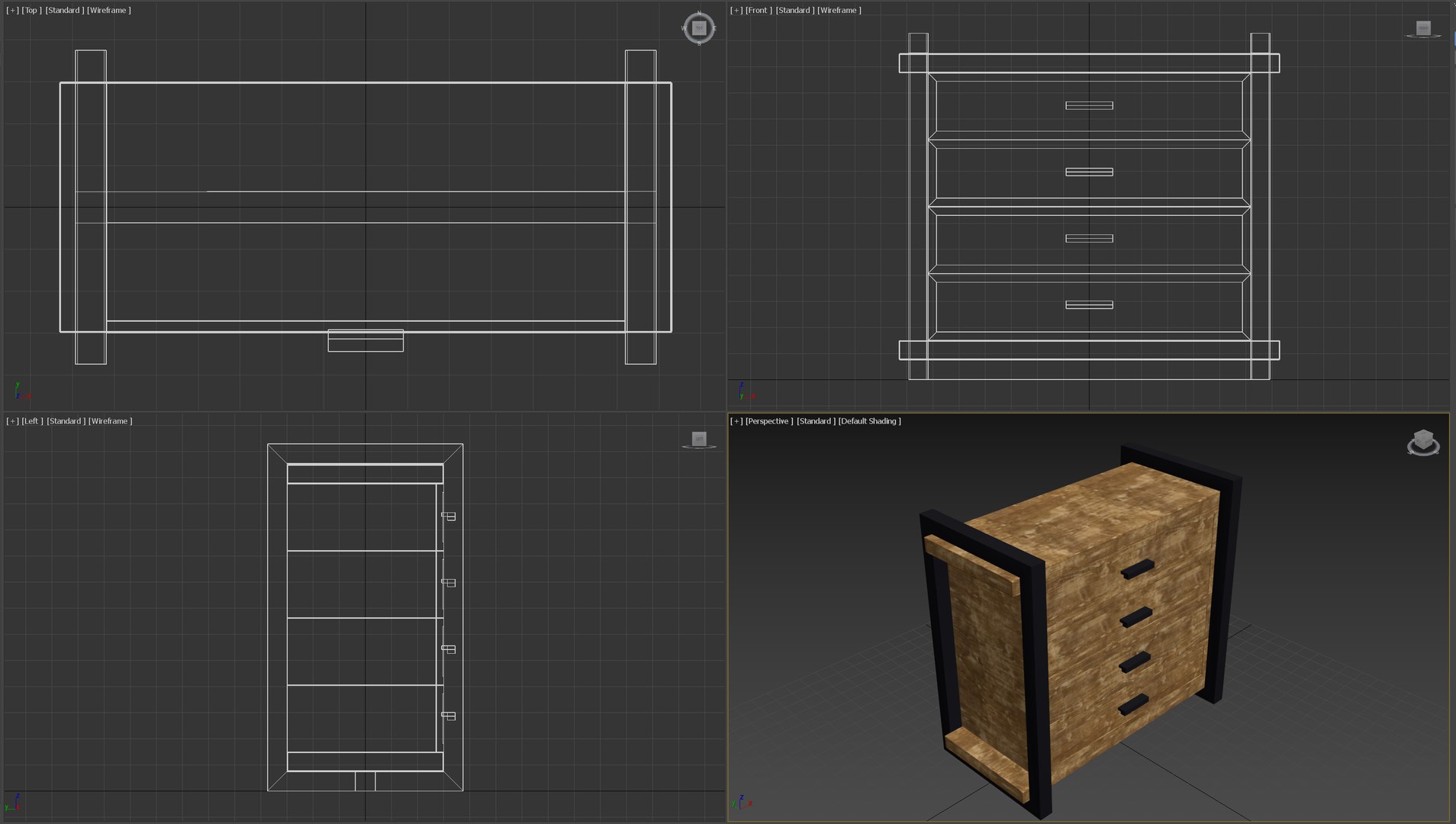 Dresser Rustica Series 3D Model - TurboSquid 1812503