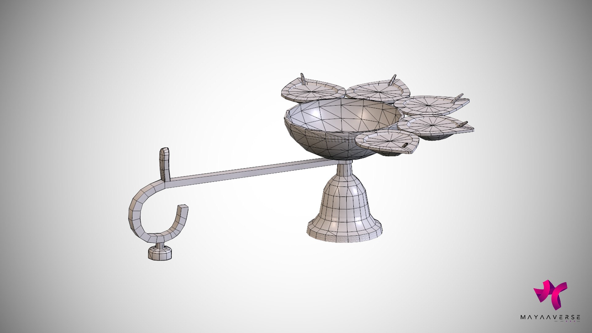 3D Pooja Diya Model - TurboSquid 2388605