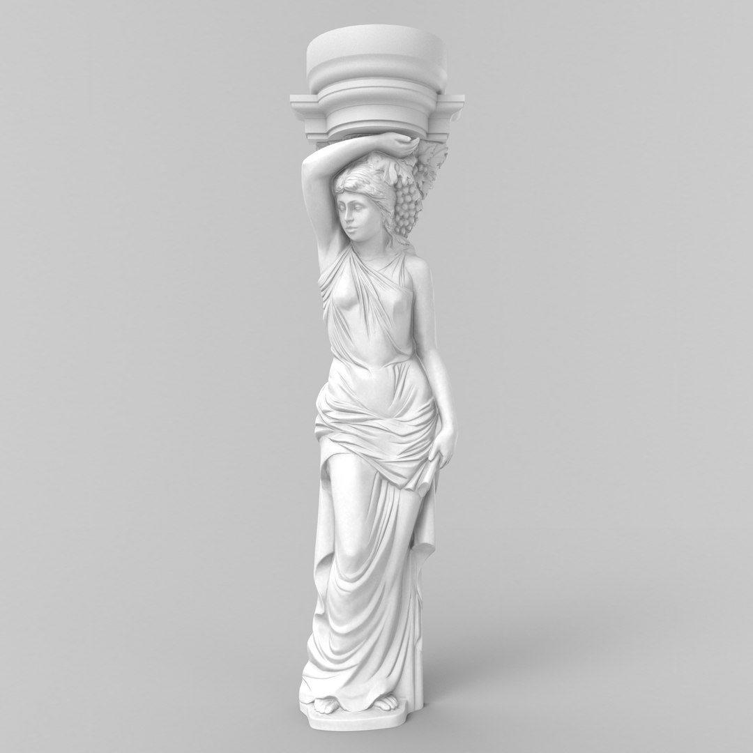 3D Pillar Statue02 3D Model model - TurboSquid 1898969
