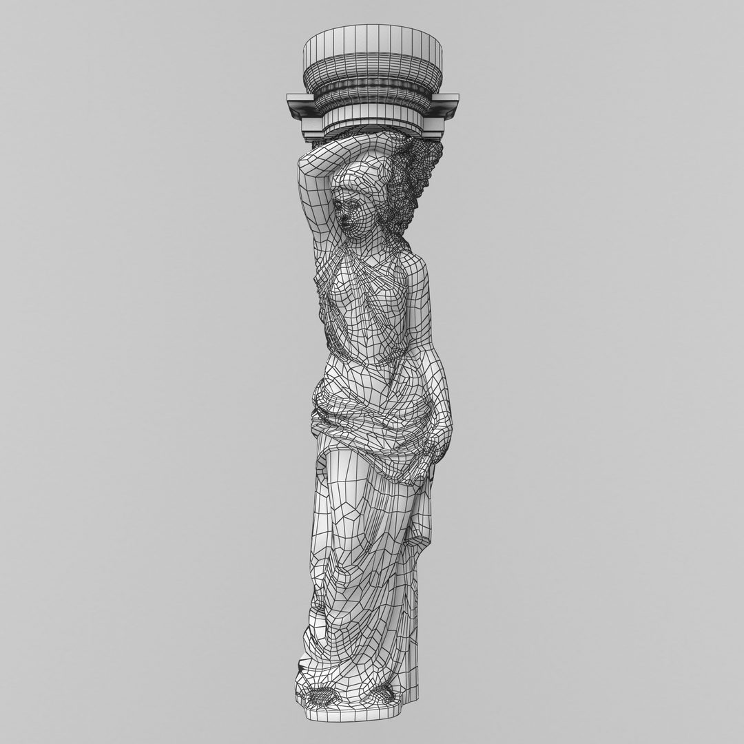 3D Pillar Statue02 3D Model model - TurboSquid 1898969
