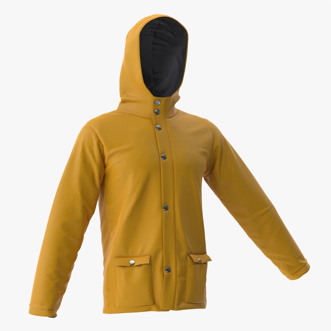 Rain Jacket 3d Model